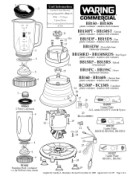 Waring Blender Manual Downloads - BlenderManuals.com | page 1